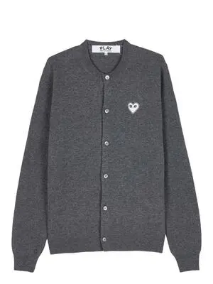 Comme Des Garçons Long-sleeve Cardigan - Grey