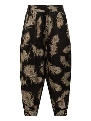 ZIMMERMANN Zimmermann Feather Print Relaxed Fit Pants