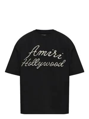 Amiri Hollywood Logo T-shirt - Black