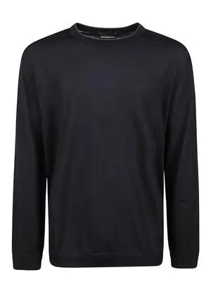 Emporio Armani Long-sleeved Sweater - Blu Navy