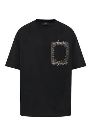 Amiri Logo Embroidered T-shirt - Black
