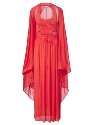 Christopher Esber Daya Cutout Jersey Gown - Orange