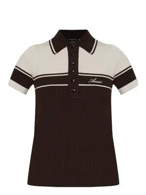 Amiri Short-sleeved Polo Shirt - Black