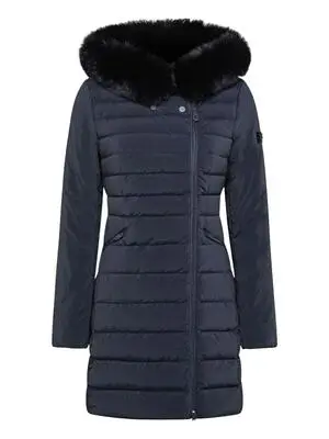 PEUTEREY Peuterey Long-Sleeved Down Jacket With Detachable Fur-Trimmed Hood