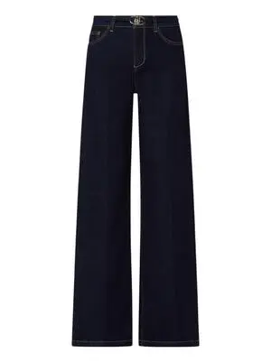 Liu Jo Liu Jo Wide-Leg Jeans With Logo Detail 7s000