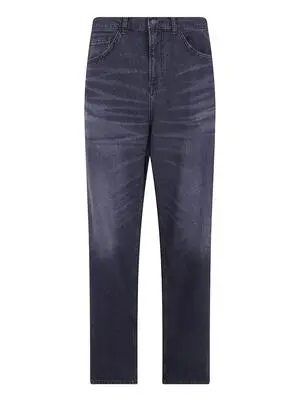 LES DEUX Washed-effect Straight-leg Jeans - Black Washed