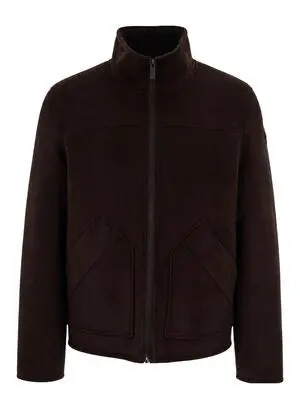 COLMAR Colmar Suede-Effect Zip-Up Jacket Black