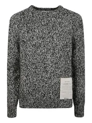 BALLANTYNE Raw Diamond Sweater - Blackwhite