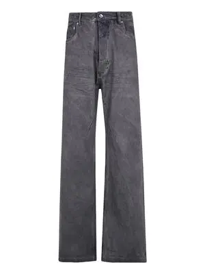 Rick Owens Faded Whiskered Jeans - Dust