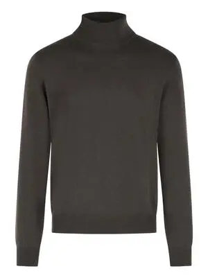 GRAN SASSO Turtleneck Sweater Brown