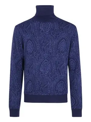 Etro Turtle Neck Sweater - Blue