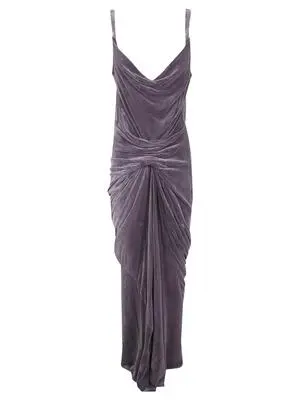 Rick Owens Strutter' Draped Dress - Black