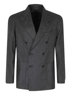 Tagliatore Double-breasted Blazer - Grey