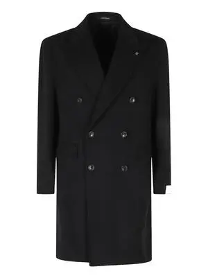 Tagliatore Double-breasted Coat - Black