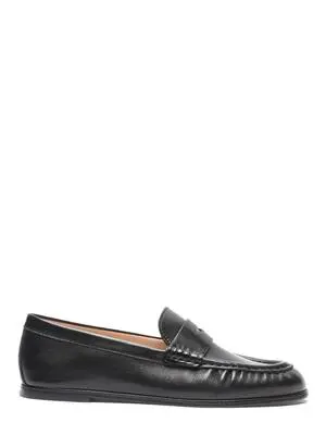 STUART WEITZMAN Spencer Loafer With Tonal Stitching - Black