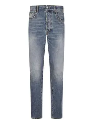 John Richmond Belt Loop Jeans - Blue