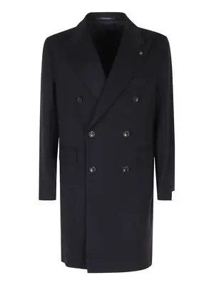 Tagliatore Double-breasted Coat - Blue