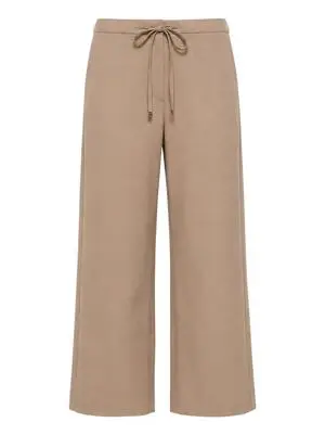 Max Mara Drawstring Wide-leg Trousers - Camel