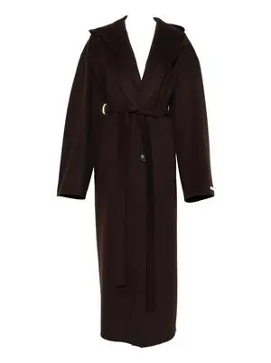 Sportmax Collared Long-sleeved Coat - Brown