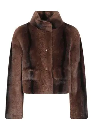 ERMANNO FIRENZE Faux Fur Jacket - Black