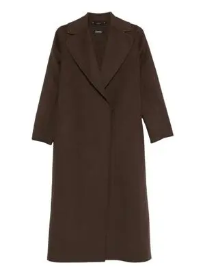 Max Mara Max Mara Long Sleeved Belted Coat Brown