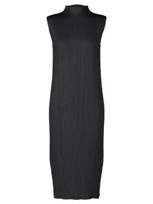 Issey Miyake Pleated Dress - Black