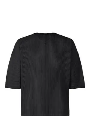 Issey Miyake Pleated T-shirt - Black