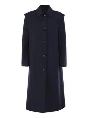 Max Mara Long Single-breasted Coat - Black