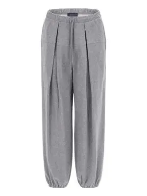 Sportmax Candore Drawstring Trousers - Light Gray