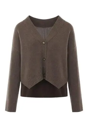 Loulou De Saison Button-front Cardigan - Coffee