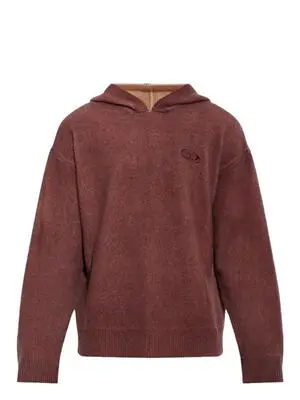 DIESEL® Long-sleeved Sweater With Hood - Red