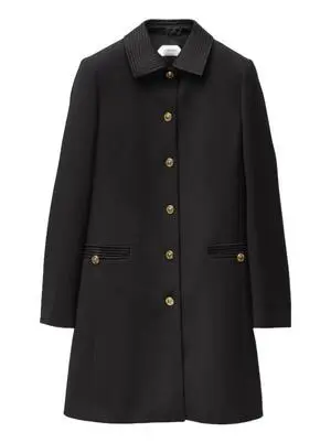 VERSACE Versace Wool Coat With Medusa Hardware