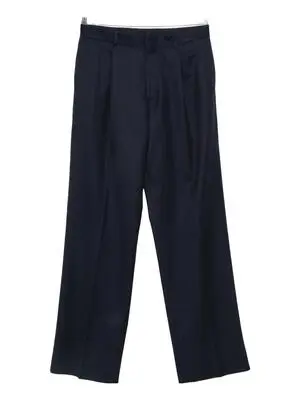 LARDINI Pleated Wide-leg Trousers - Blue
