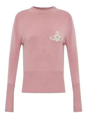 VIVIENNE WESTWOOD Katie Orb Knitted Sweater - Pink