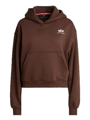 Alpha Industries Cotton Polyester Sweatshirt With Logo - Brown