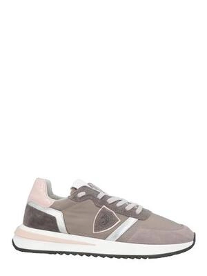 Philippe Model Sneakers Taupe Size Leather, Textile Fibers - Grey