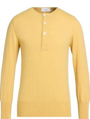 LARDINI Man Sweater Marigold Size M Cashmere