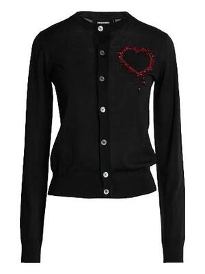 Dsquared2 Cardigan Size Virgin Wool - Black
