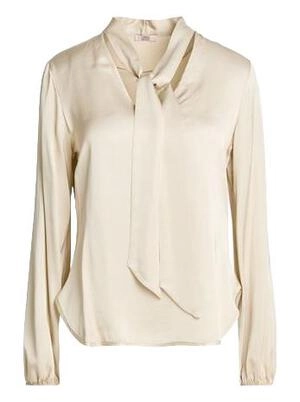 OLTRE Top Size Viscose - Beige