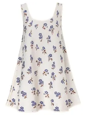 PEPA POMBO Anturio Mini Dress - White