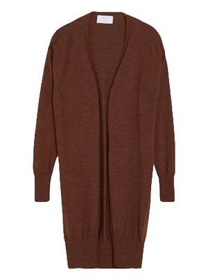 DANIELE FIESOLI Merino Wool Cardigan - Brown