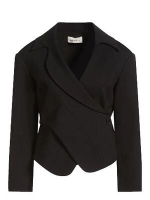 MEIMEIJ Blazer Size Viscose, Polyamide, Elastane - Black