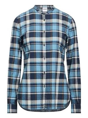 ASPESI Woman Shirt Slate Blue Size 4 Cotton