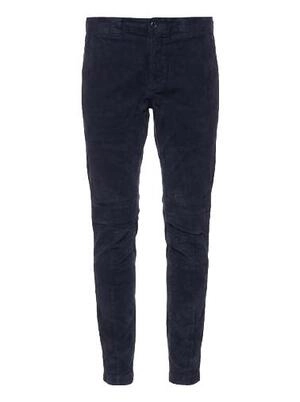 C.P. COMPANY Cotton Stretch Tapered Leg Trousers - Navy