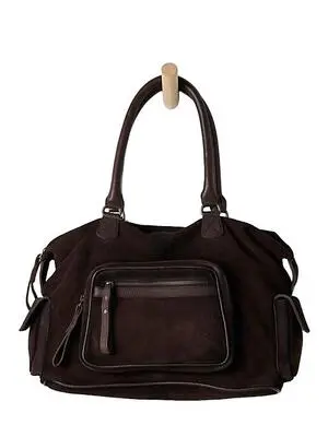 FREE PEOPLE Maya Suede Tote
