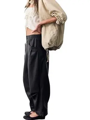 FREE PEOPLE Vegan Leather Pull-On Pants