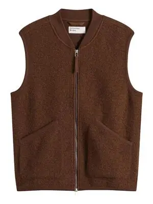 UNIVERSAL WORKS Wool Fleece Zip Waistcoat