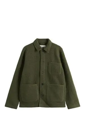 Universal Works Wool Fleece Field Jacket - Olive