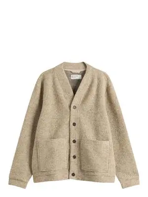 Universal Works Wool Fleece Advance Cardigan - Fawn
