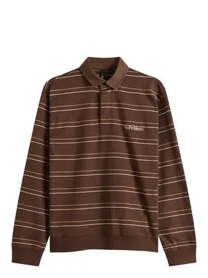 NO PROBLEMO Striped Ls Rugby Shirt